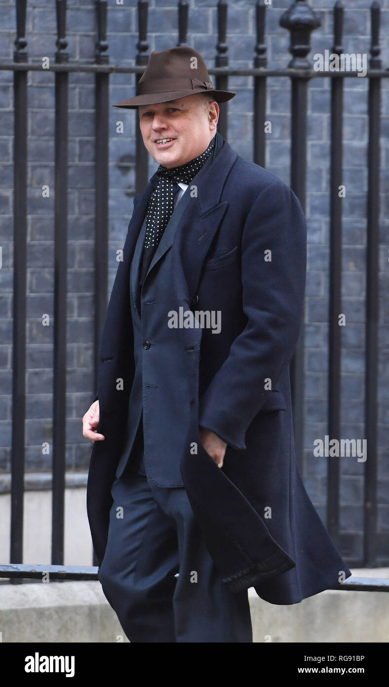 Ian duncan smith arrives at 10 downing street hi-res stock photography ...