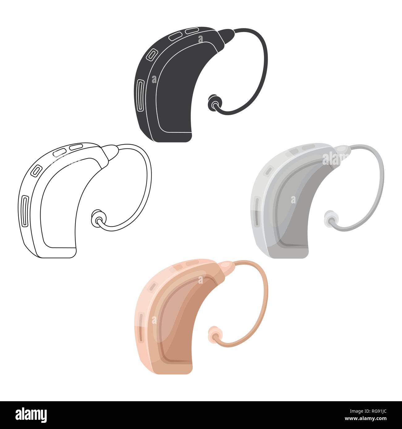 Hearing apparatus Stock Vector Images - Alamy
