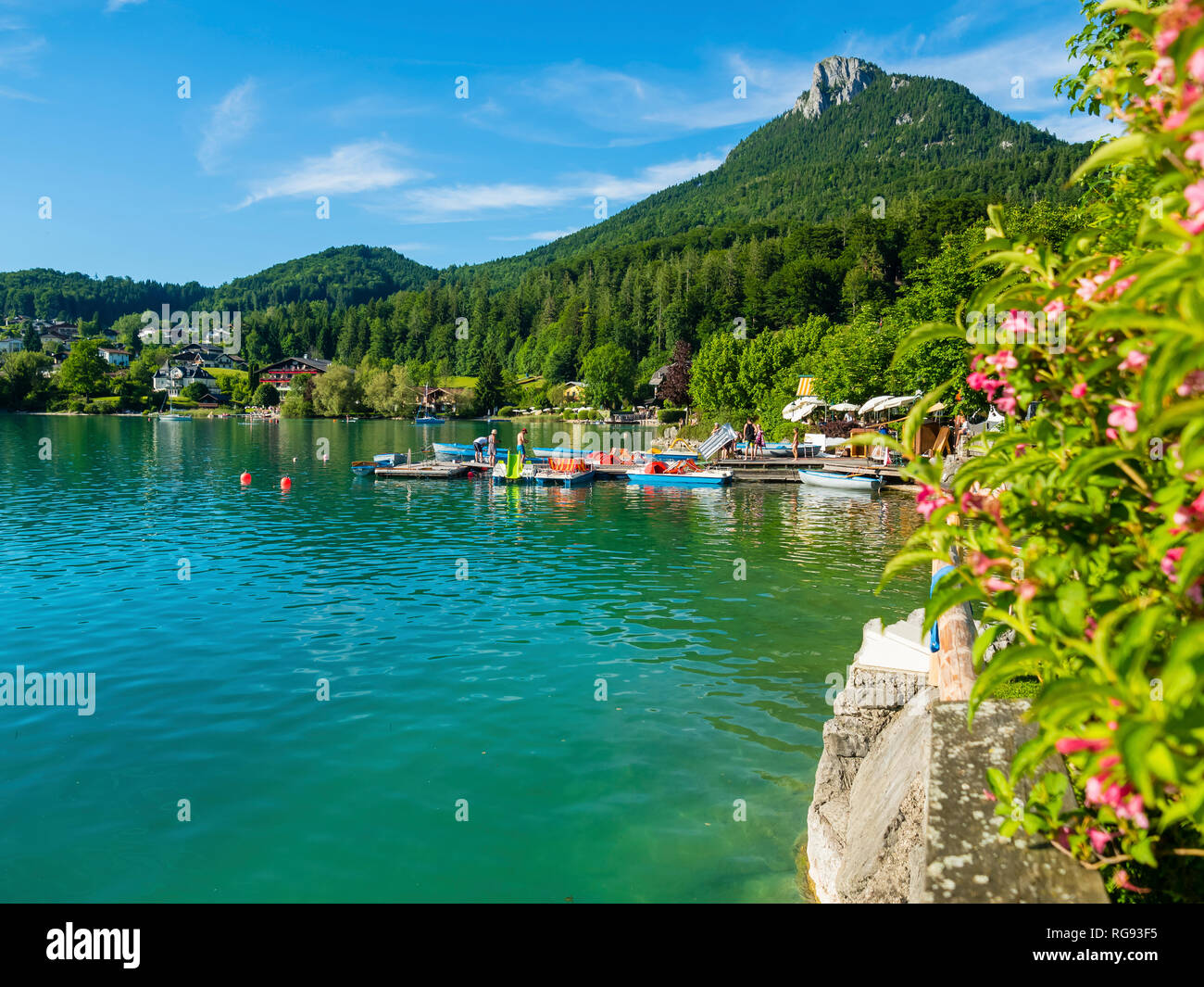 Austria, Upper Austria, Salzkammergut, Lake Fuschlsee Stock Photo - Alamy