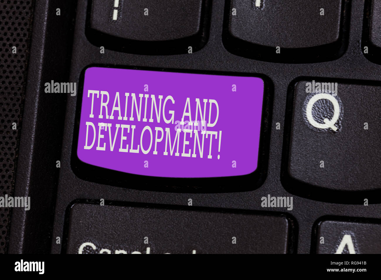 Conceptual hand writing showing Training And Development. Business ...