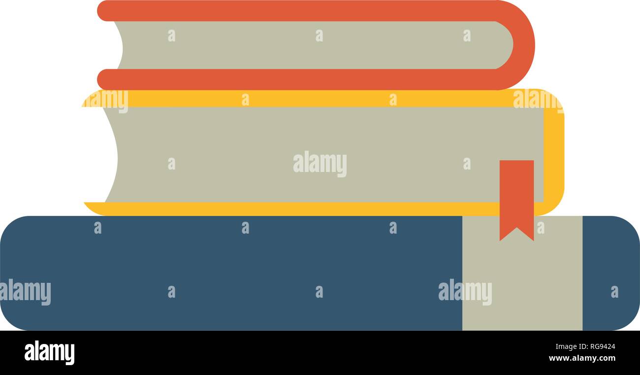 Piled up books Stock Vector Images - Alamy