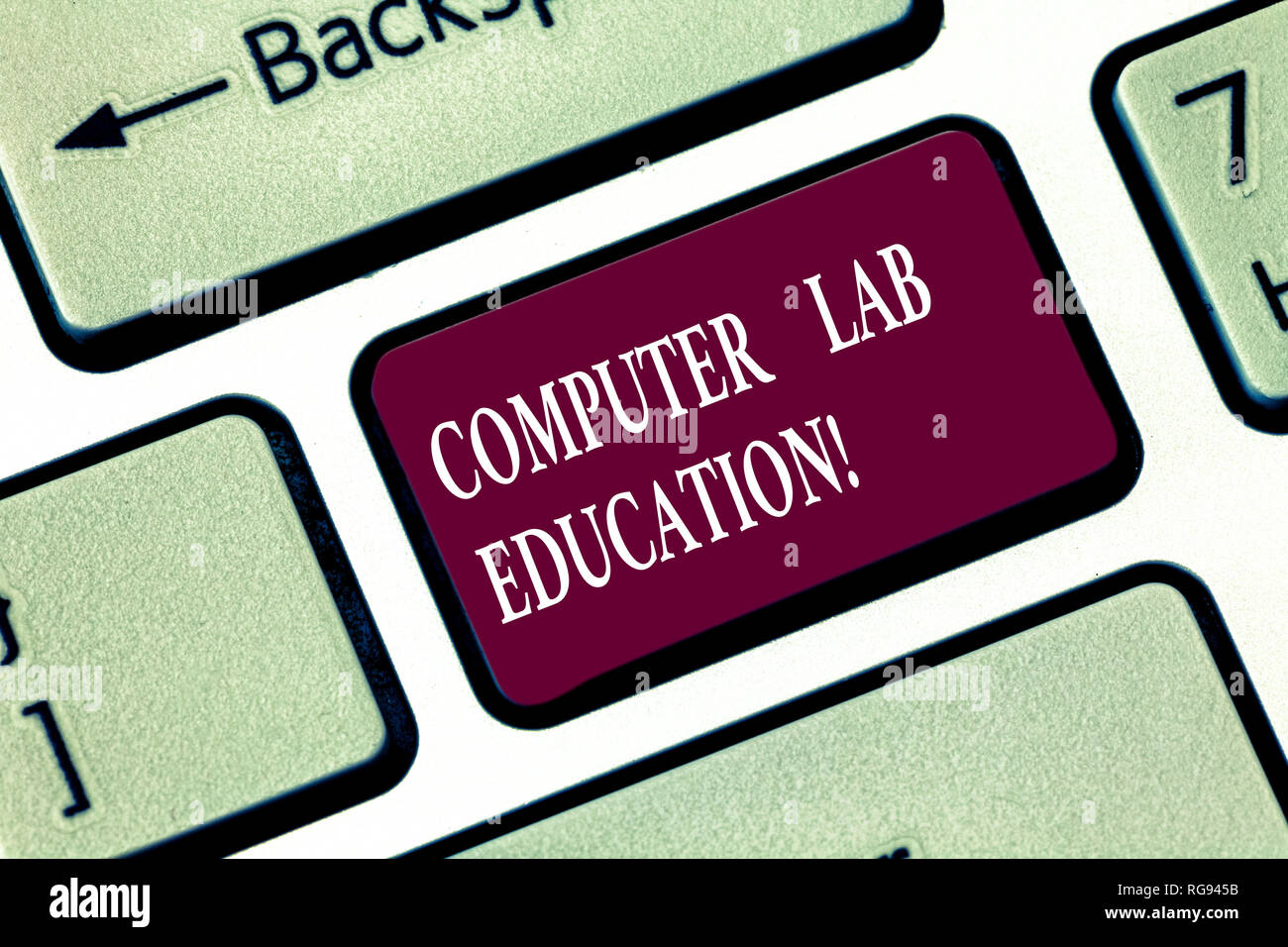 Writing note showing Computer Lab Education. Business photo showcasing ...