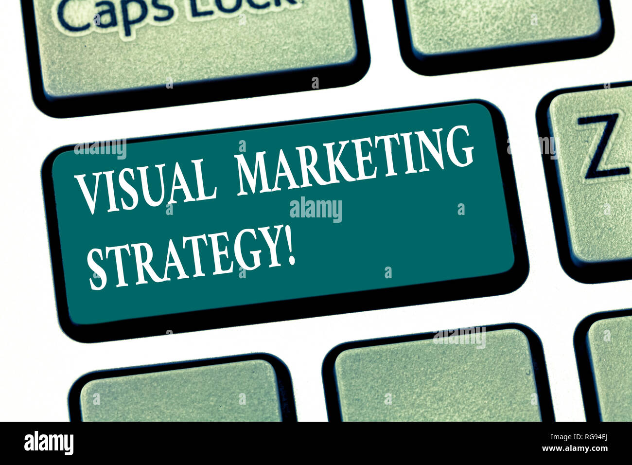 Writing note showing Visual Marketing Strategy. Business photo ...