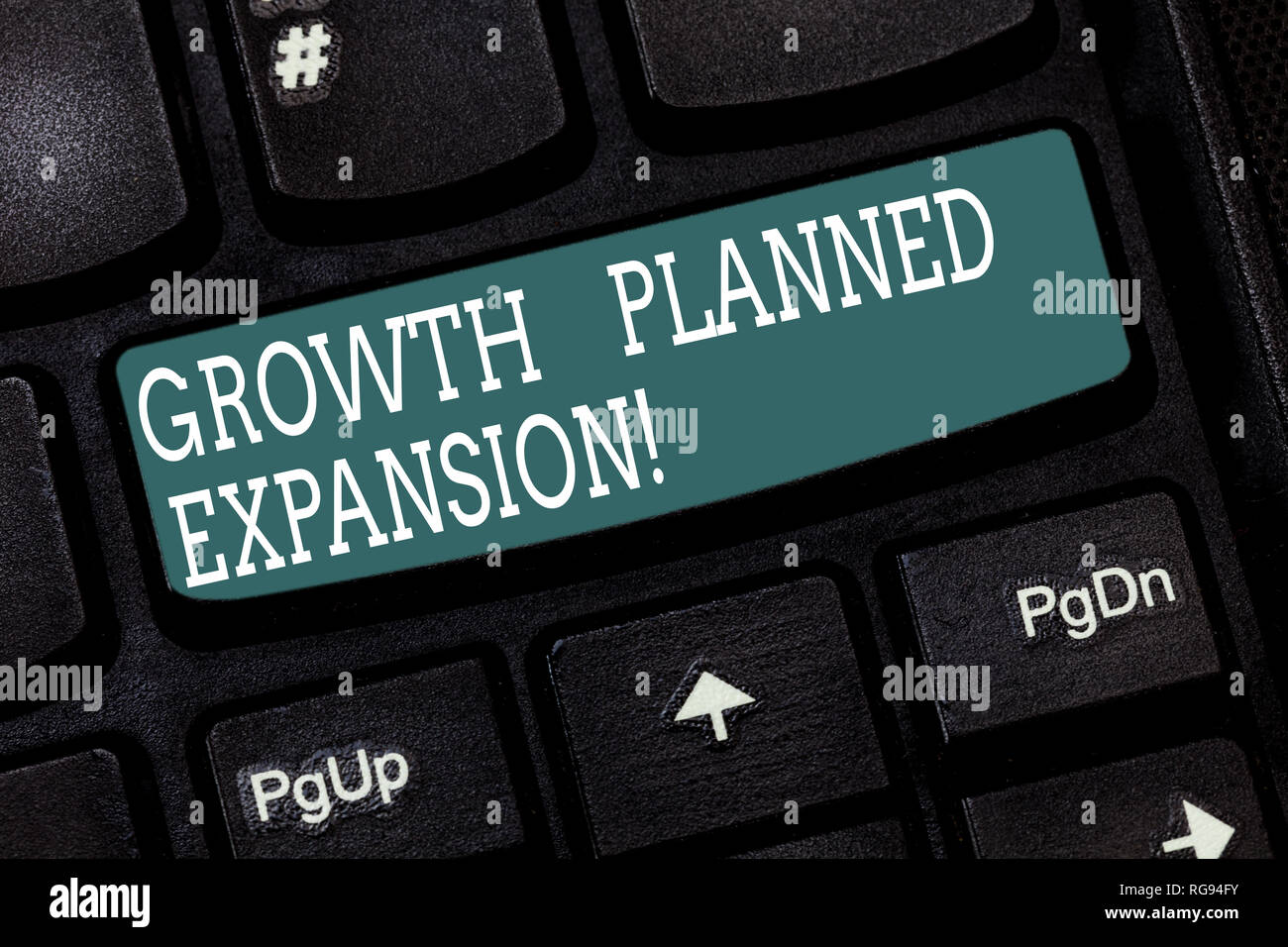 Handwriting text writing Growth Planned Expansion. Concept meaning ...
