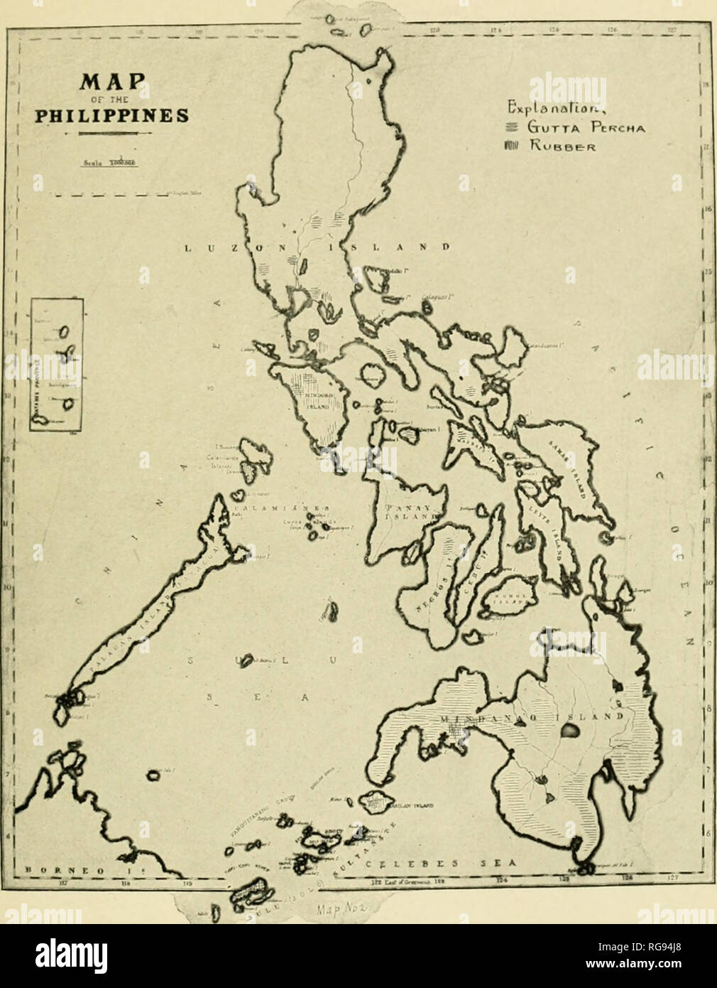 Philippine islands map hi-res stock photography and images - Alamy