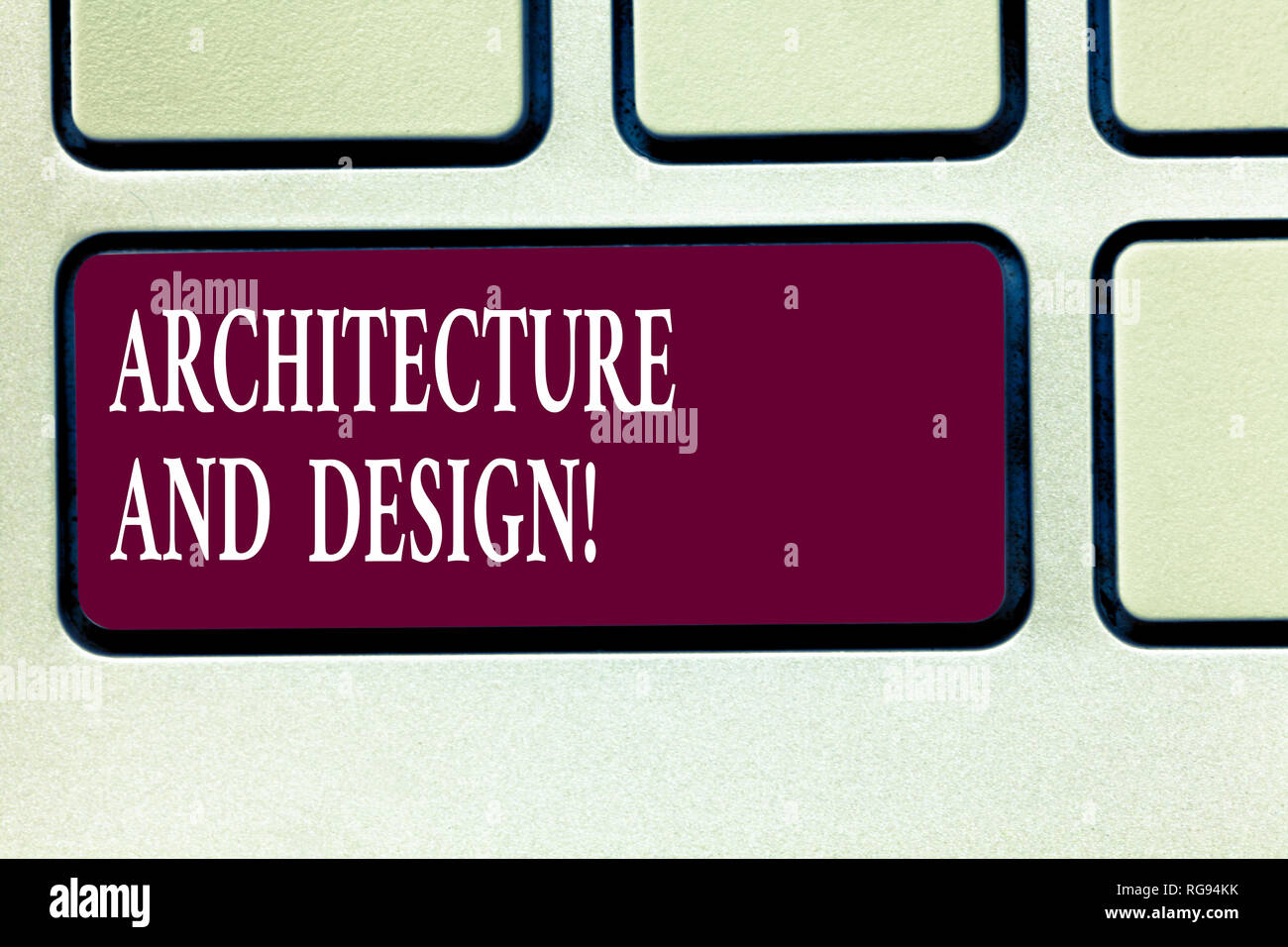 Text sign showing Architecture And Design. Conceptual photo set of ...