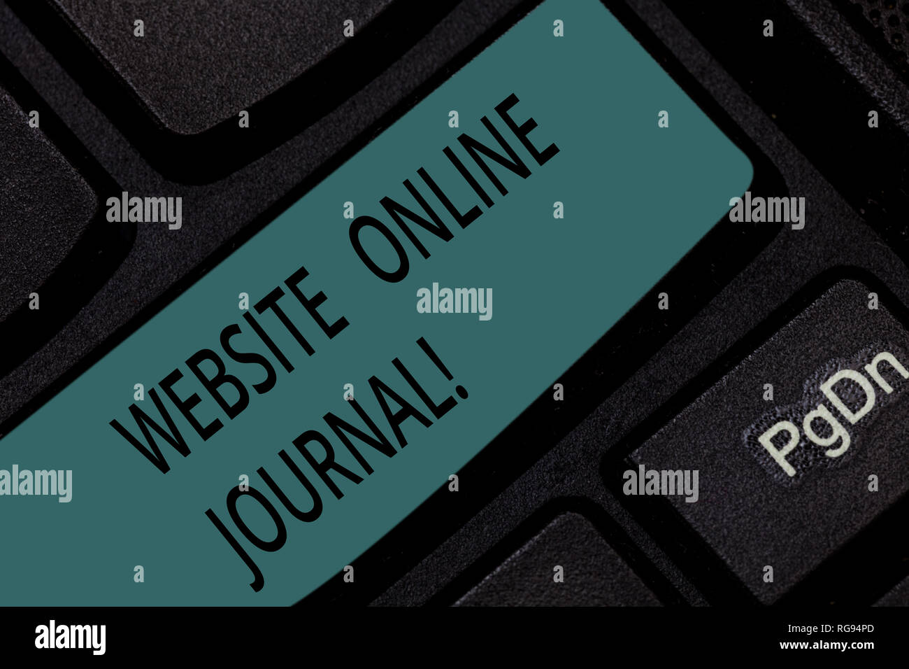Handwriting text Website Online Journal. Concept meaning periodical ...