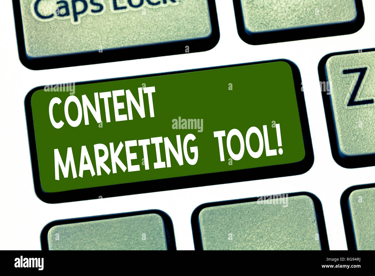 Conceptual hand writing showing Content Marketing Tool. Business photo ...