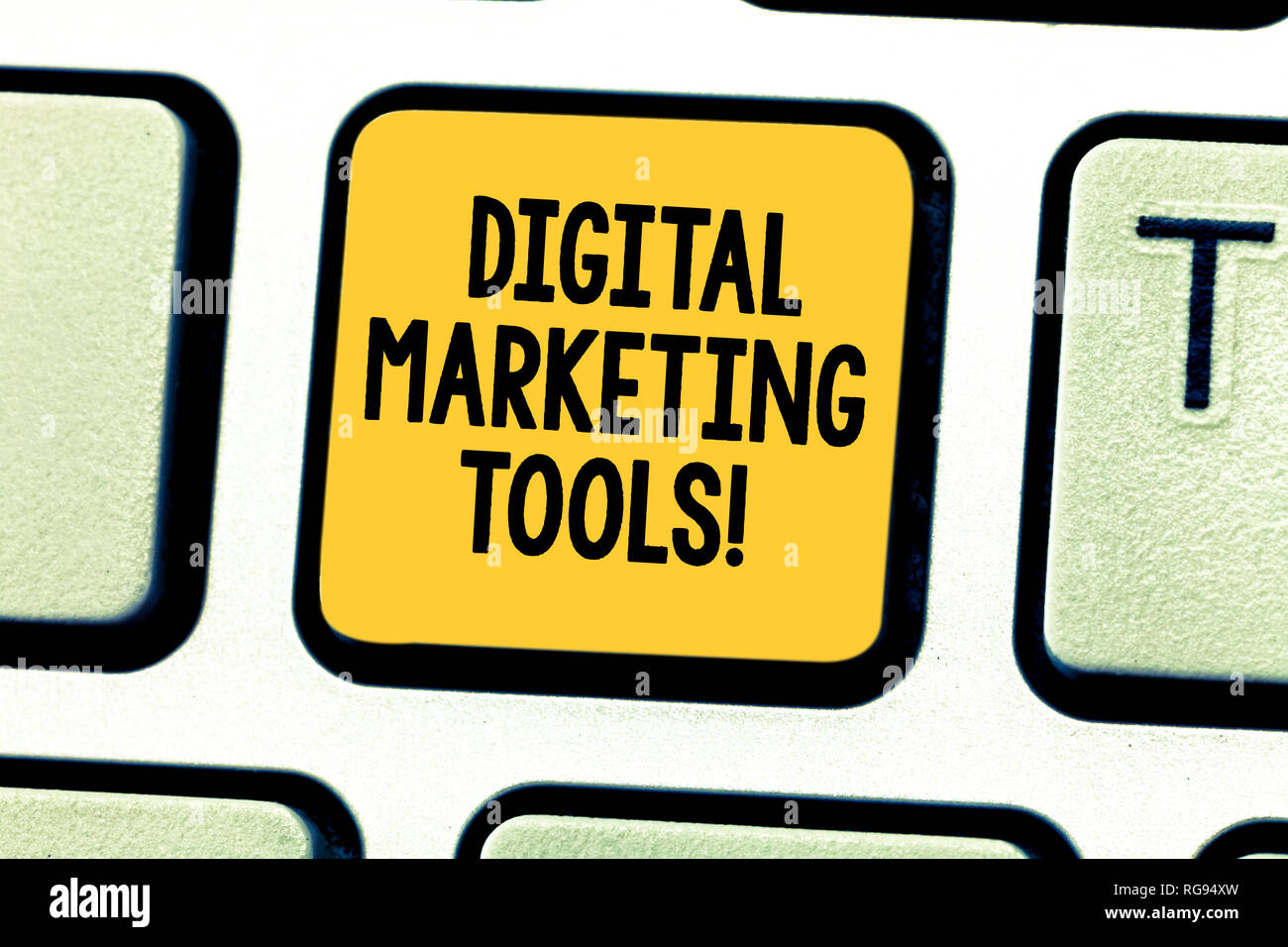 Word writing text Digital Marketing Tools. Business concept for ...