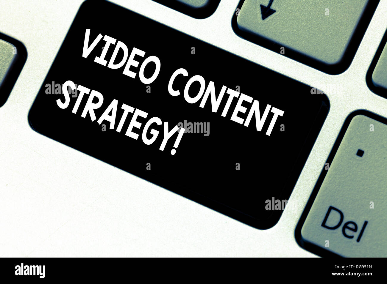 Conceptual hand writing showing Video Content Strategy. Business photo ...