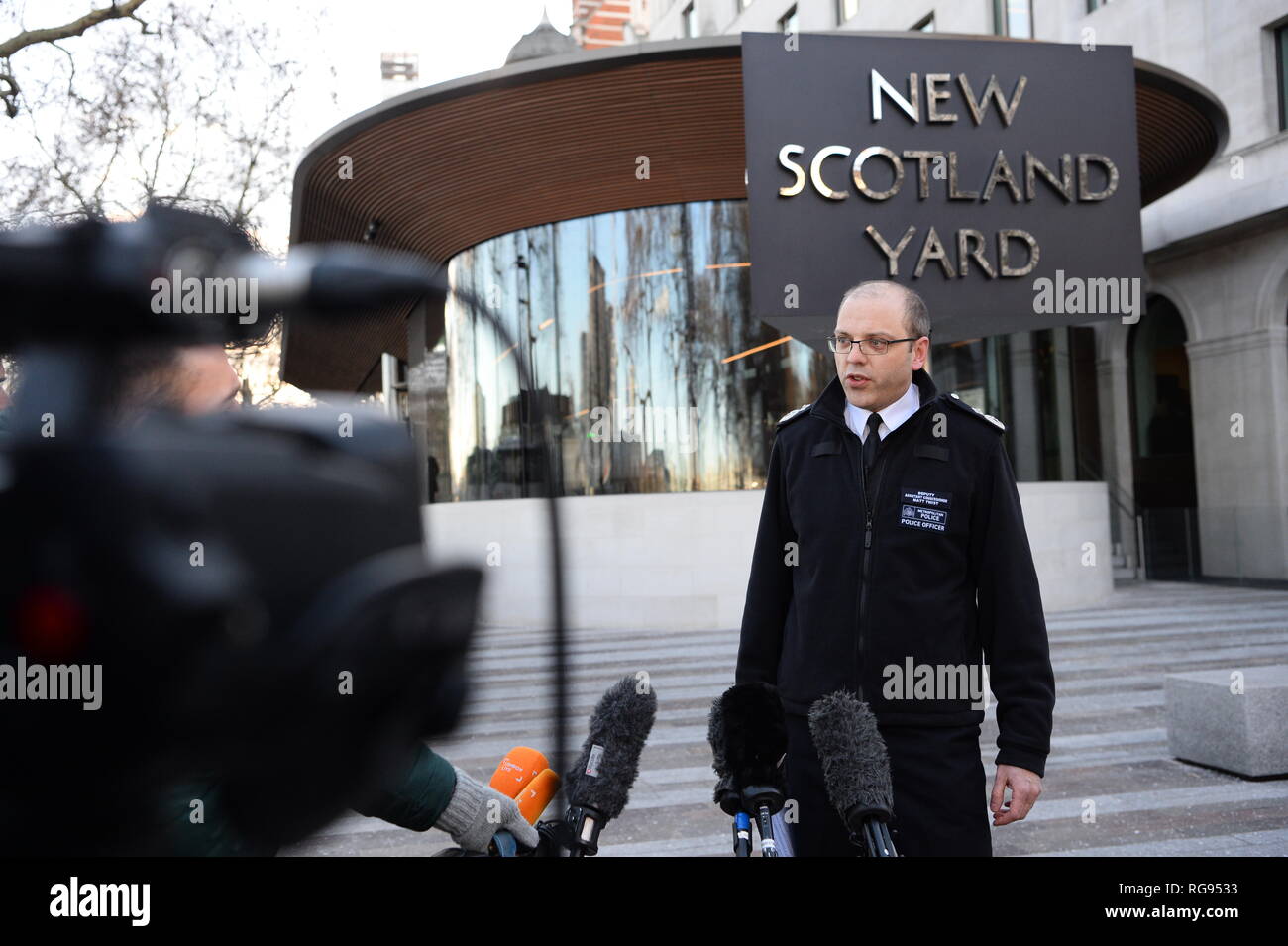 Metropolitan Police Deputy Assistant Commissioner Matt Twist makes a ...