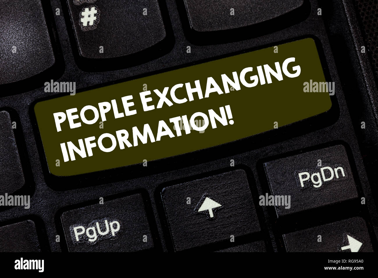 Giving digital data key hi-res stock photography and images - Alamy