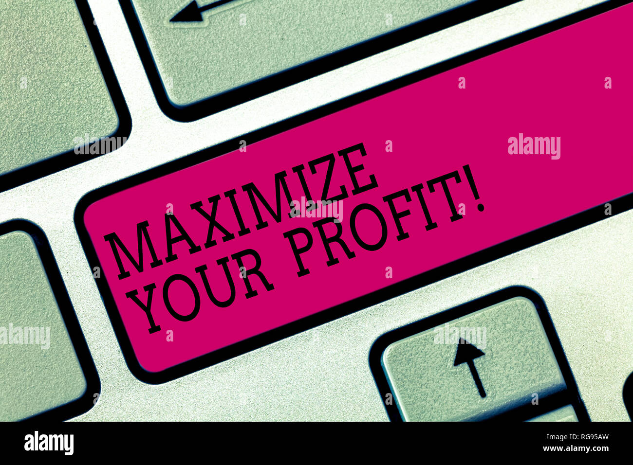 Text sign showing Maximize Your Profit. Conceptual photo Achieve a ...