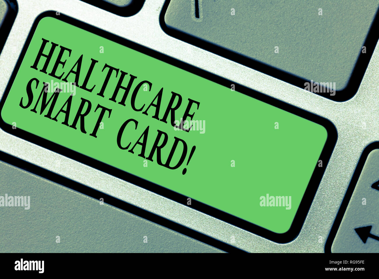 Handwriting text writing Healthcare Smart Card. Concept meaning A card ...