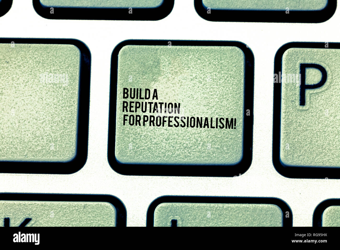 Handwriting text Build A Reputation For Professionalism. Concept ...