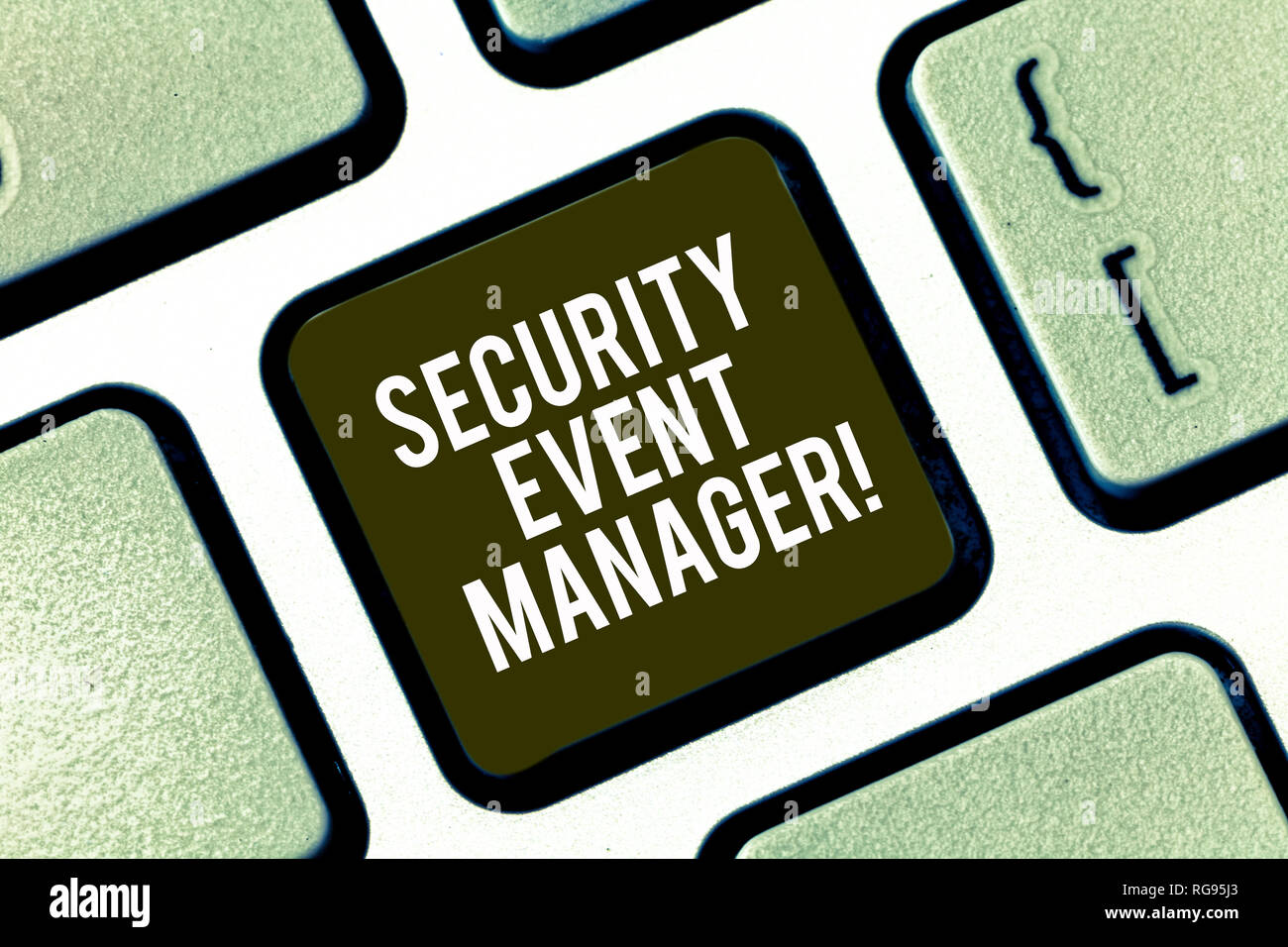 Text sign showing Security Event Manager. Conceptual photo tools used ...