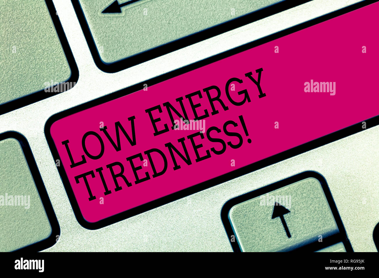 Text sign showing Low Energy Tiredness. Conceptual photo subjective ...