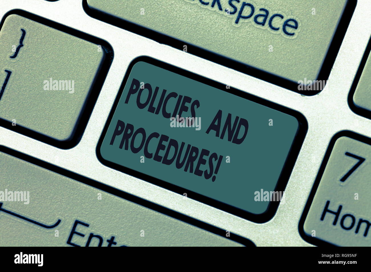 Handwriting text Policies And Procedures. Concept meaning Set of rules ...