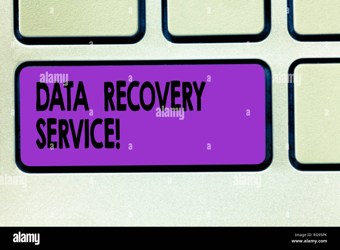 Word writing text Data Recovery Service. Business concept for Process of retrieving inaccessible ...