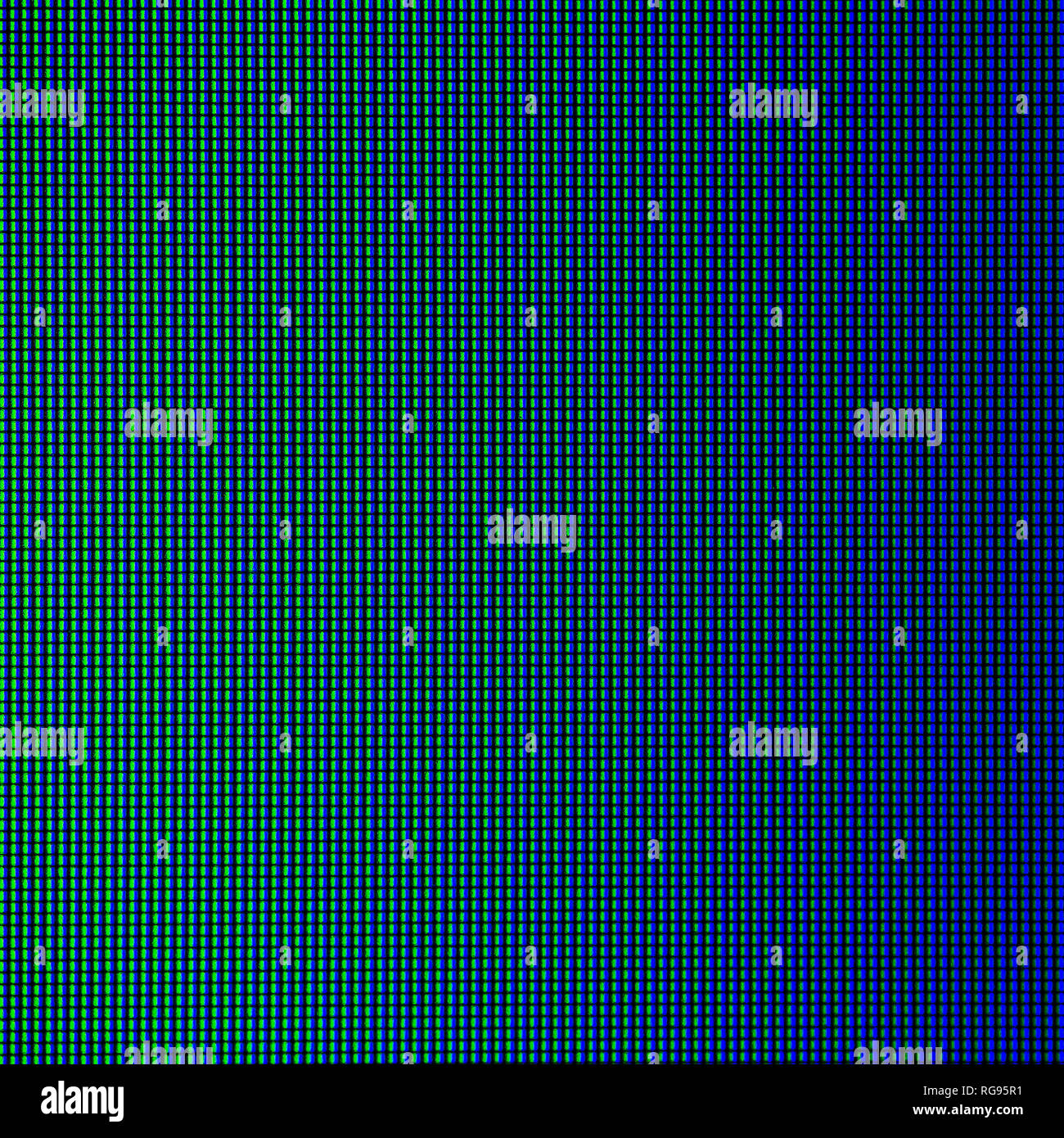 LED lights from computer LED monitor screen display panel for graphic ...