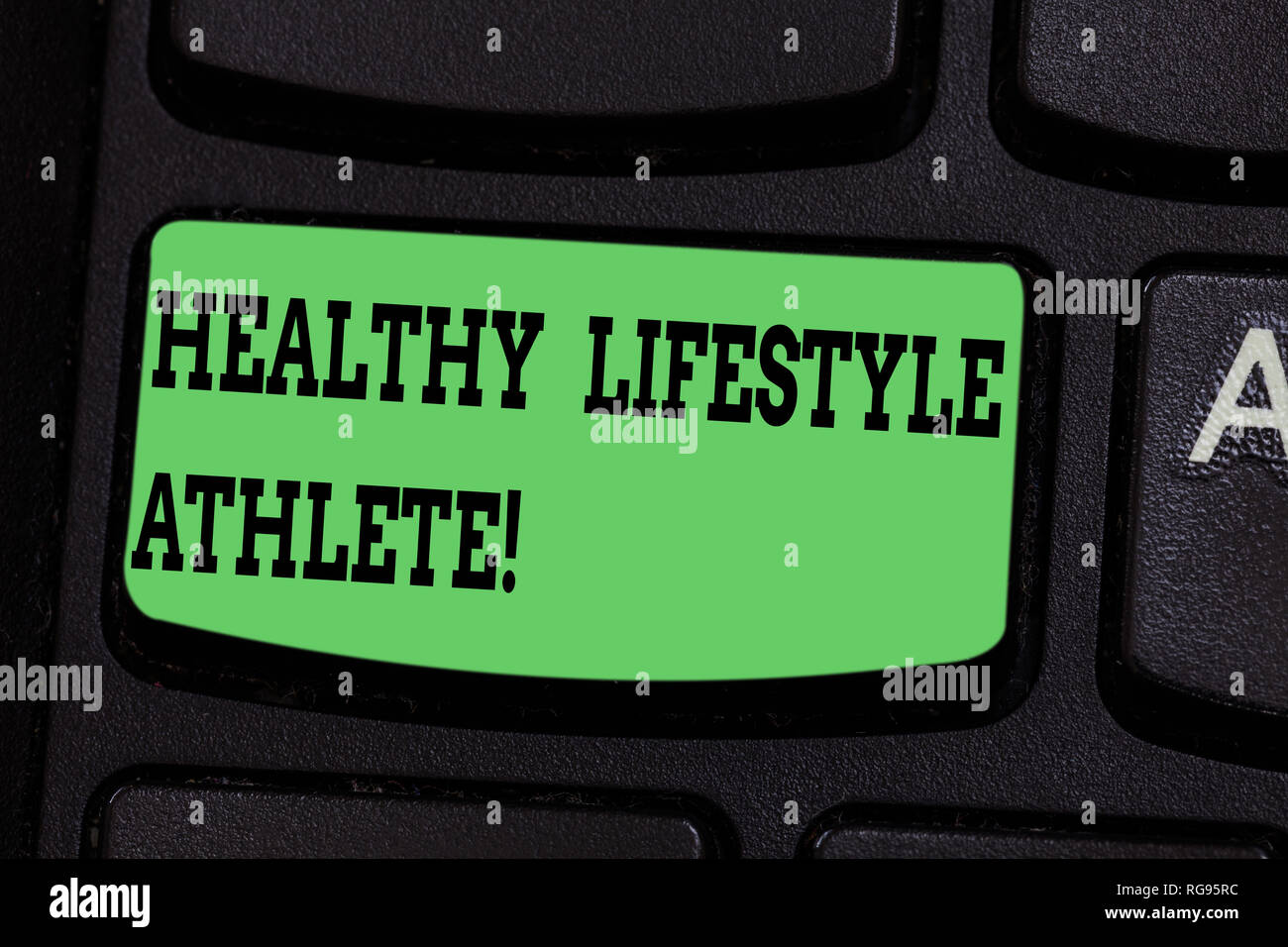 Writing note showing Healthy Lifestyle Athlete. Business photo ...
