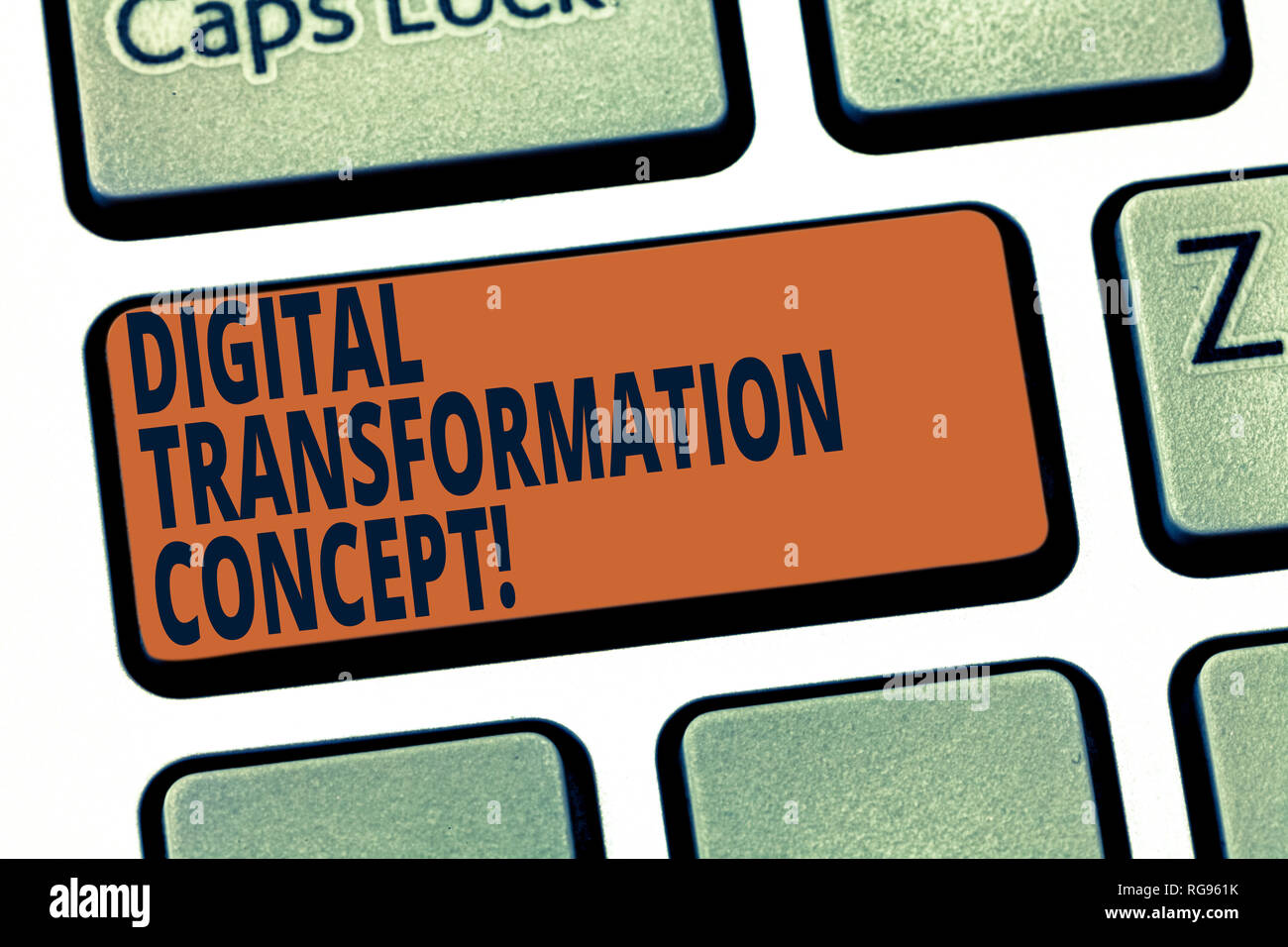 Handwriting text Digital Transformation Concept. Concept meaning Going ...