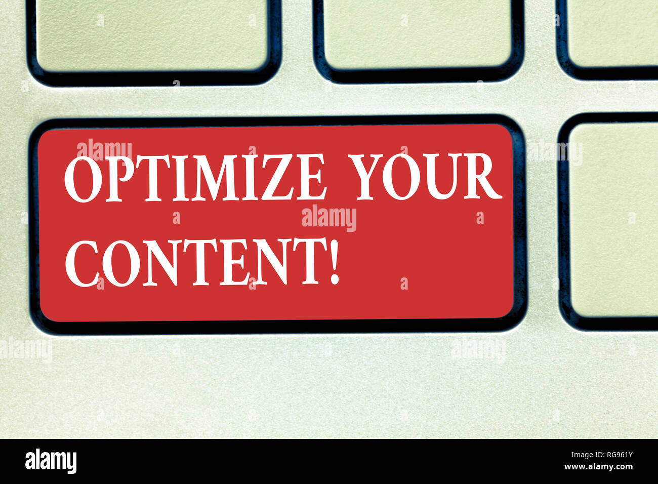 Word Writing Text Optimize Your Content Business Concept For Process