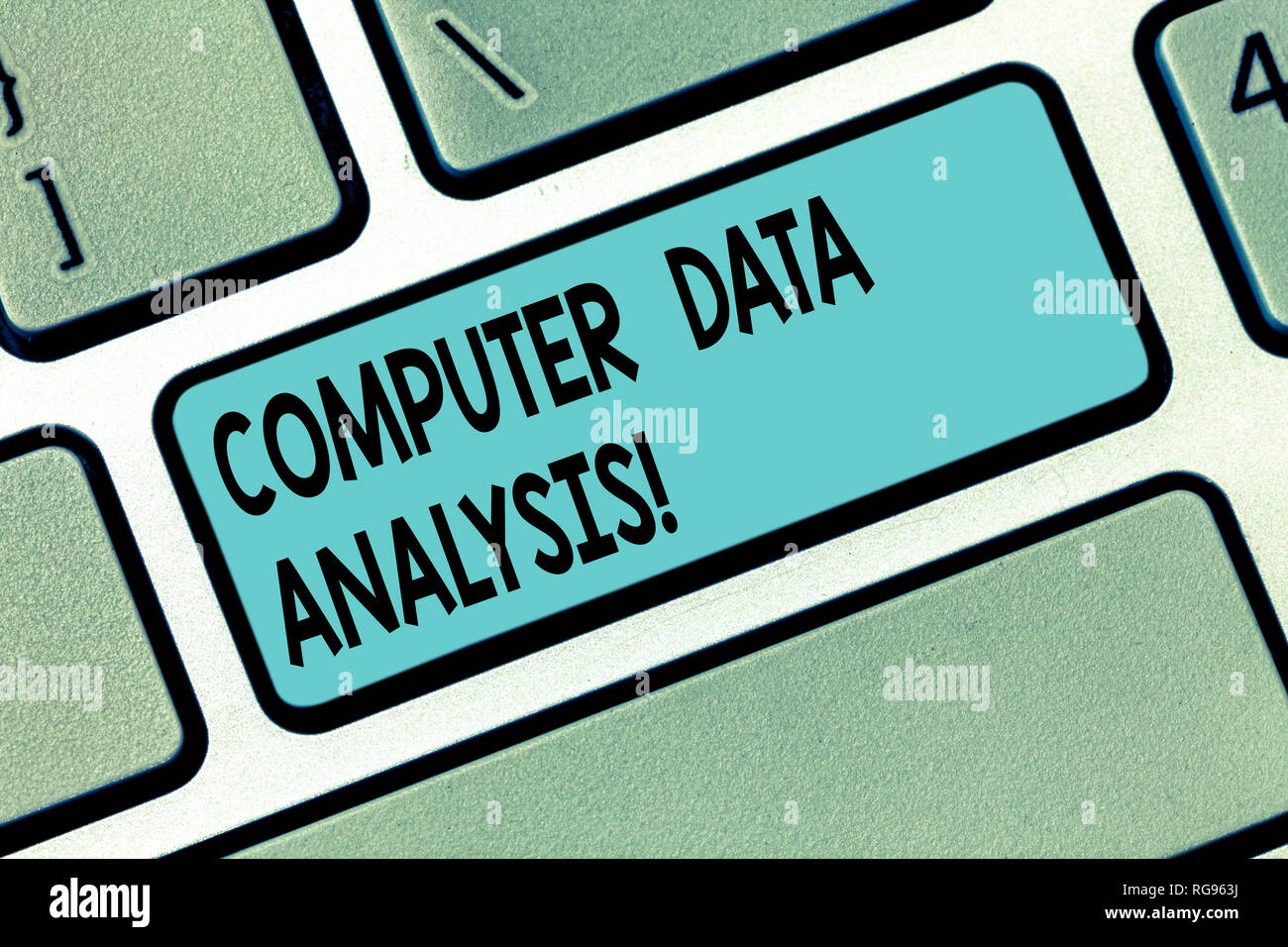 Text sign showing Computer Data Analysis. Conceptual photo using ...