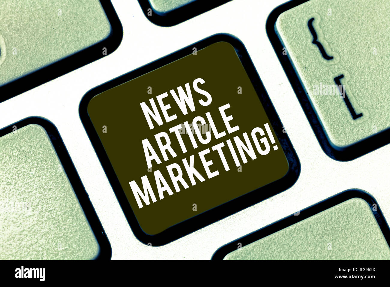 Text sign showing News Article Marketing. Conceptual photo Write and ...