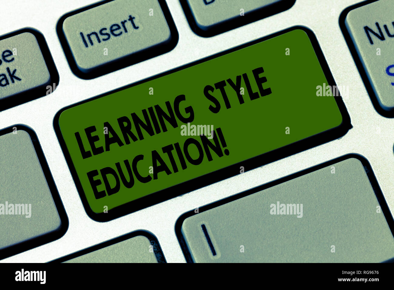 Handwriting text writing Learning Style Education. Concept meaning ...