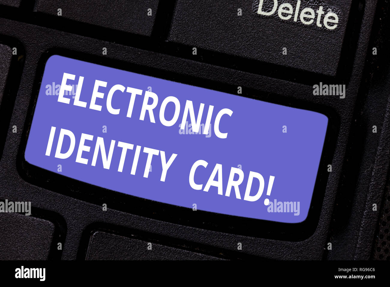 Word writing text Electronic Identity Card. Business concept for ...