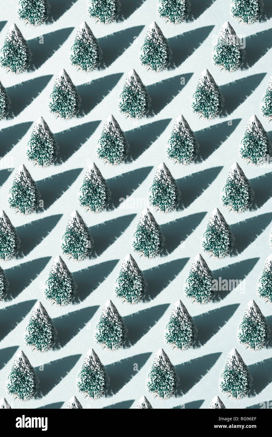 Christmas trees, repetition Stock Photo - Alamy