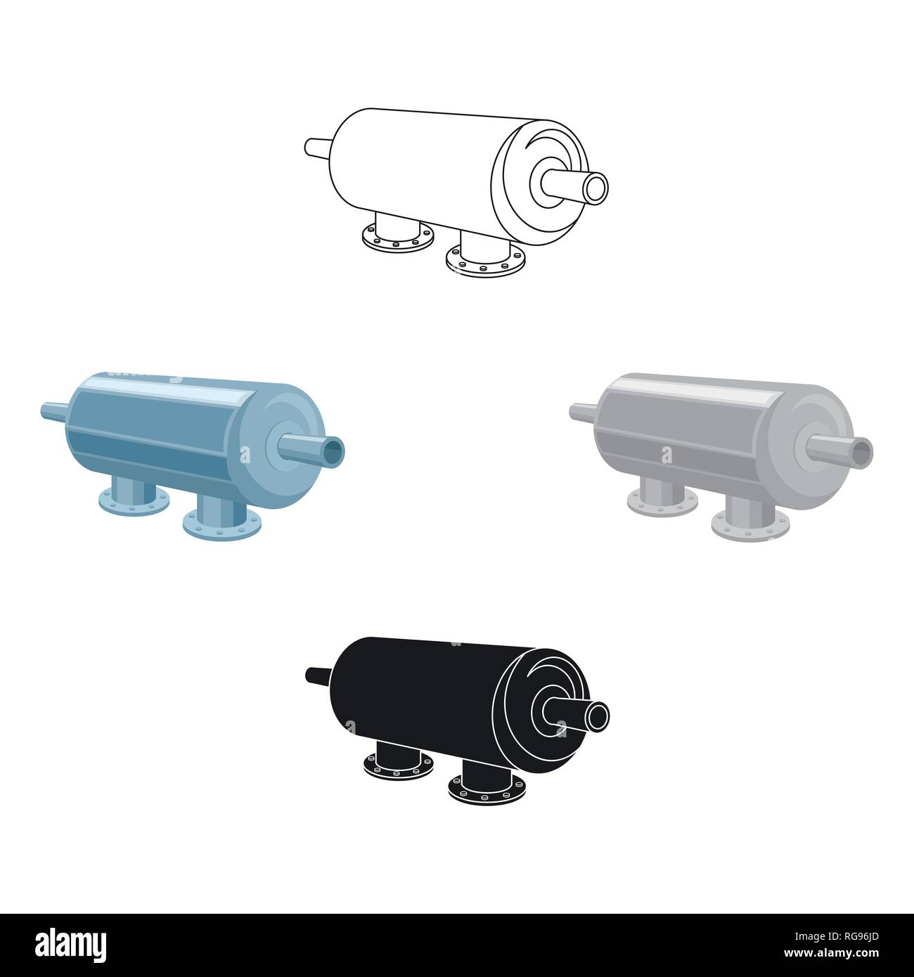 Water filter machine icon in cartoon design isolated on white ...