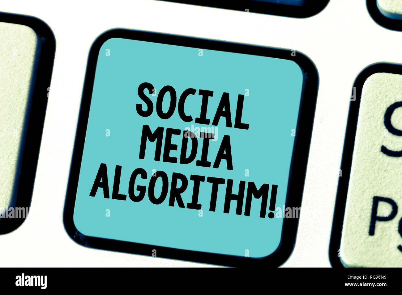 Text Sign Showing Social Media Algorithm Conceptual Photo Sorting All Post And Show The Most