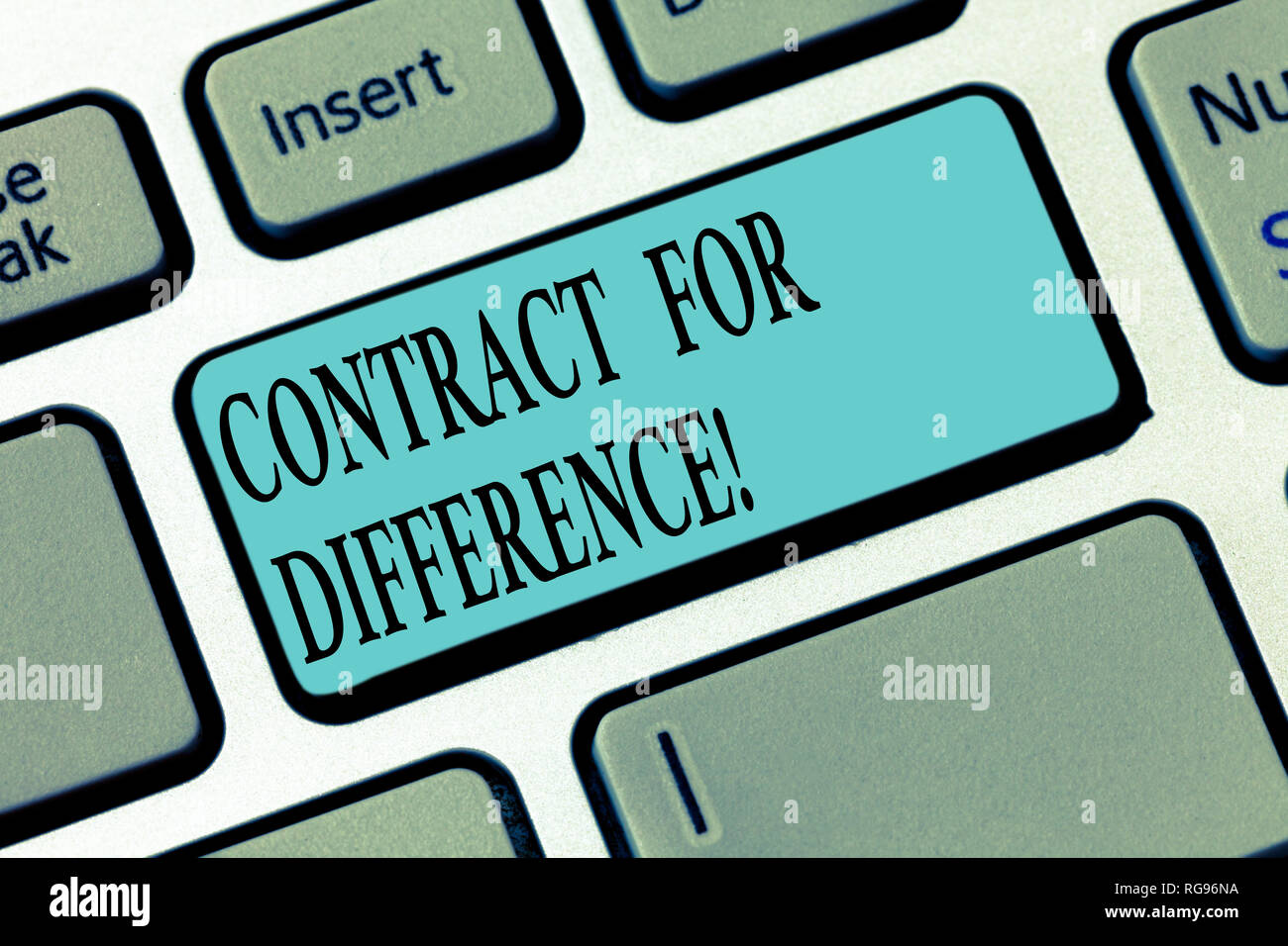 Writing note showing Contract For Difference. Business photo showcasing ...