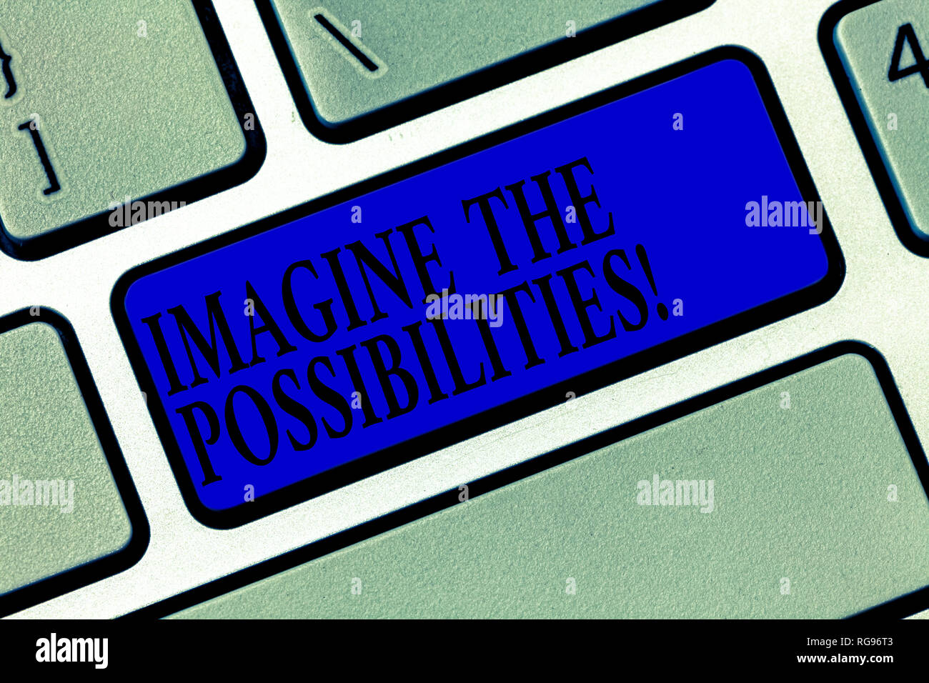 Text sign showing Imagine The Possibilities. Conceptual photo sense ...