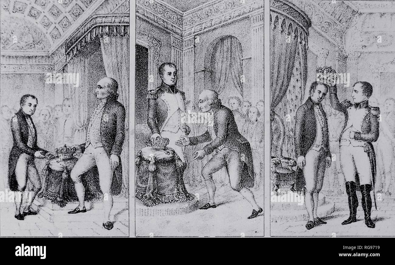 CARLOS IV REY DE ESPAÑA . 1748 - 1819 " RENUNCIAS DE BAYONA " CARLOS IV ...