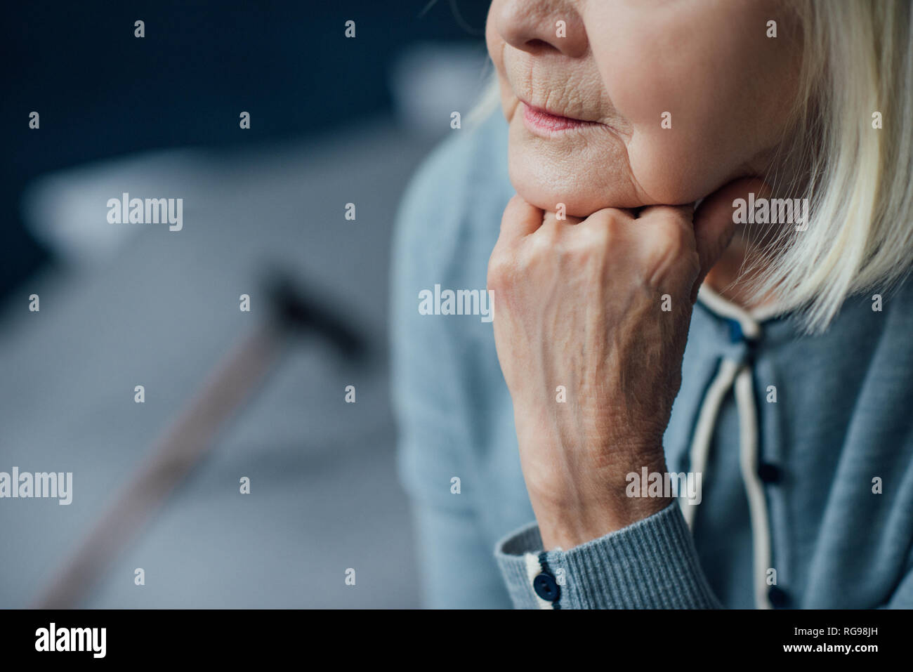 Propping up chin hi-res stock photography and images - Alamy