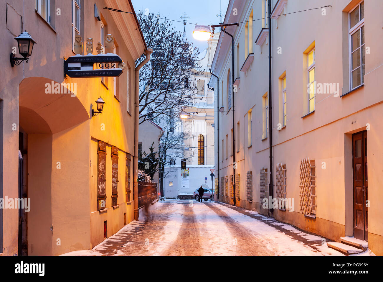 Old Town Vilnius Snow High Resolution Stock Photography and Images - Alamy