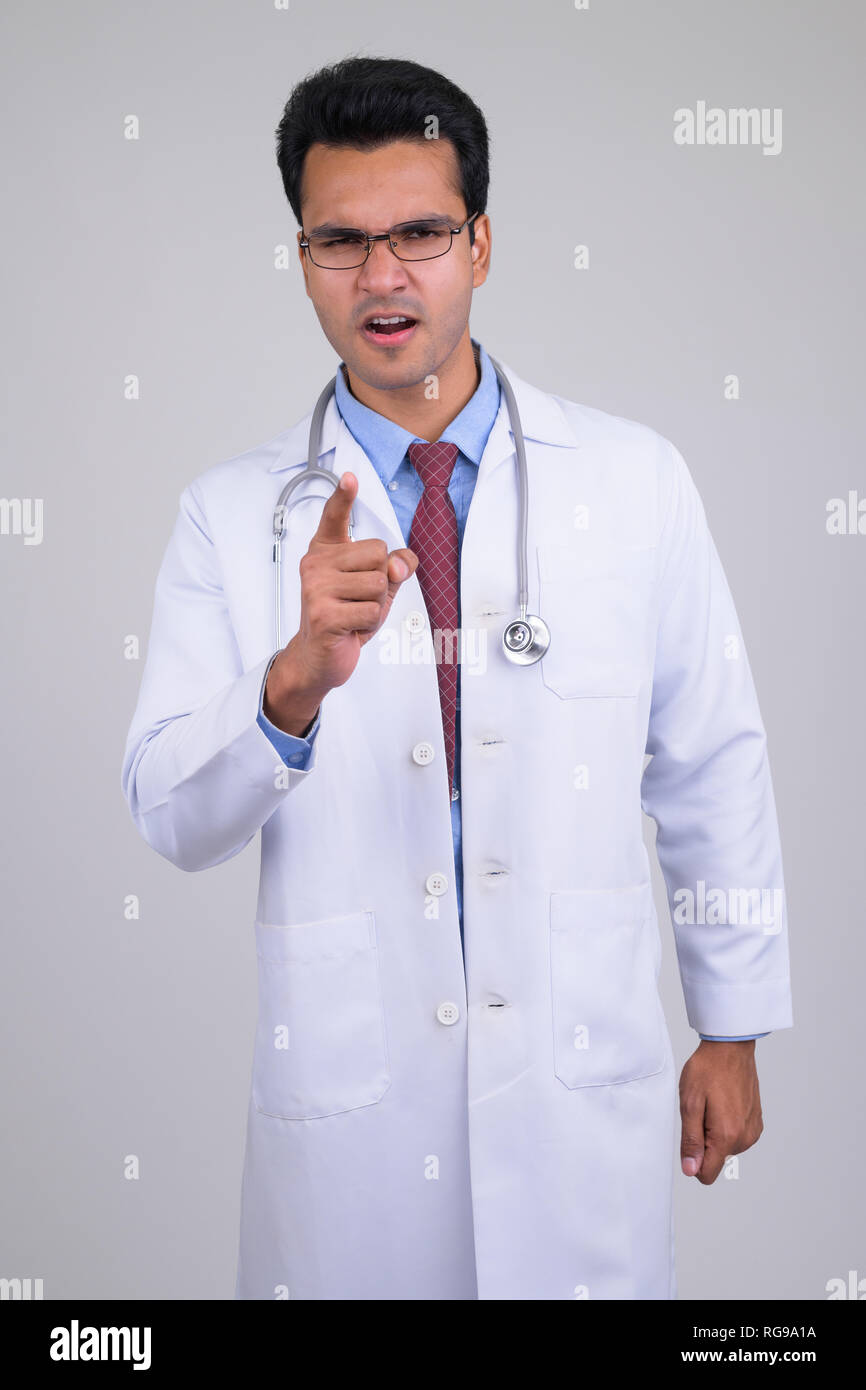 Young frustrated indian doctor stethoscope hi-res stock photography and ...