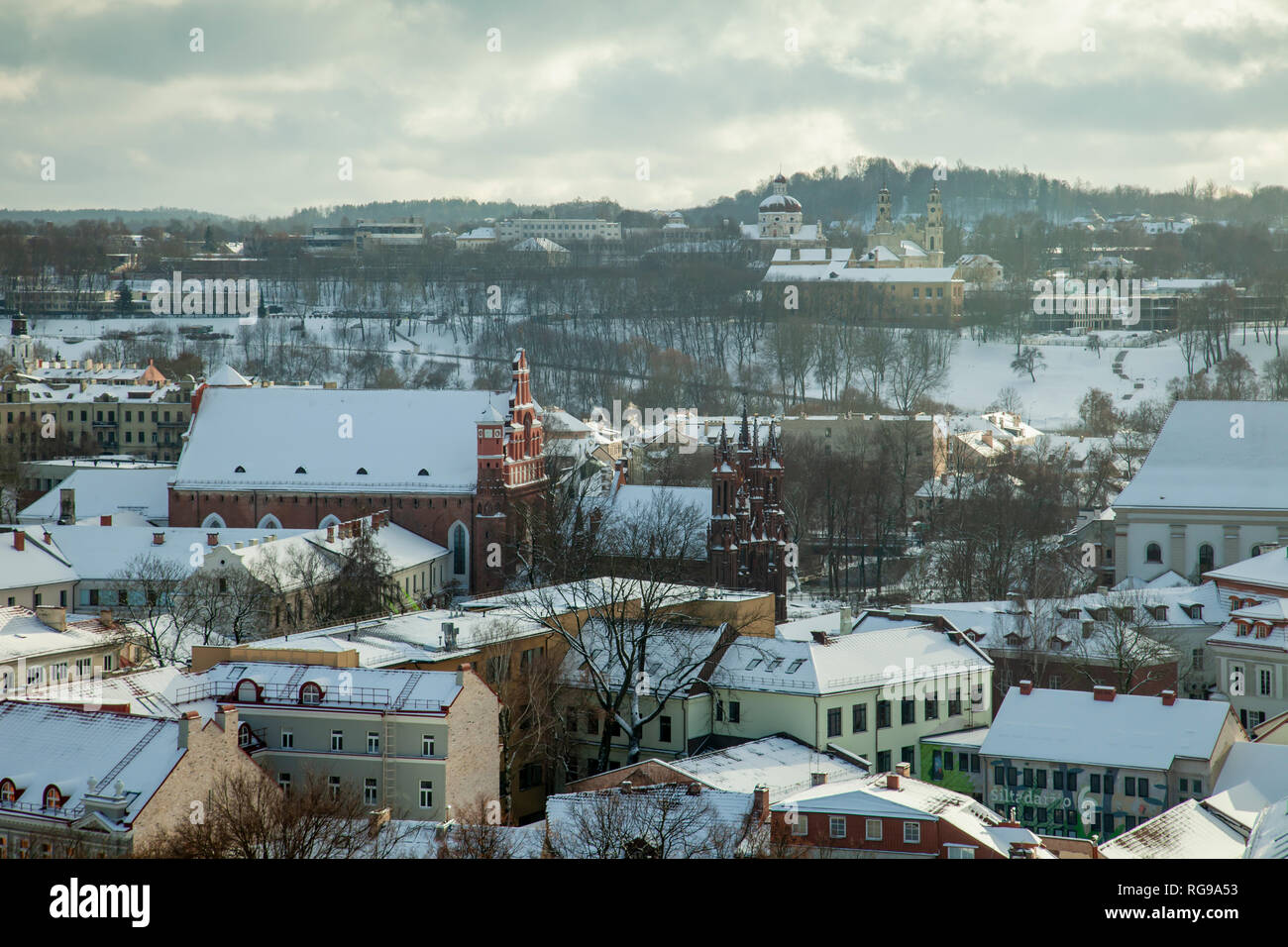Lithuania vilnius snow hi-res stock photography and images - Alamy