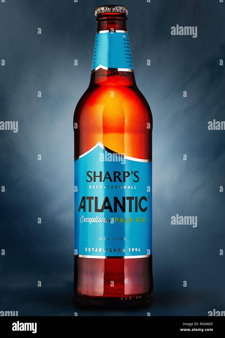 Atlantic ale, moody, cloud background Stock Photo - Alamy