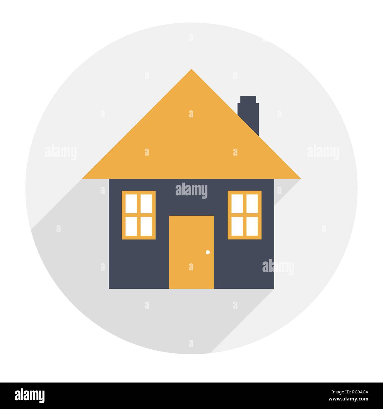 Simple home icon - house design element vector Stock Vector Image & Art ...