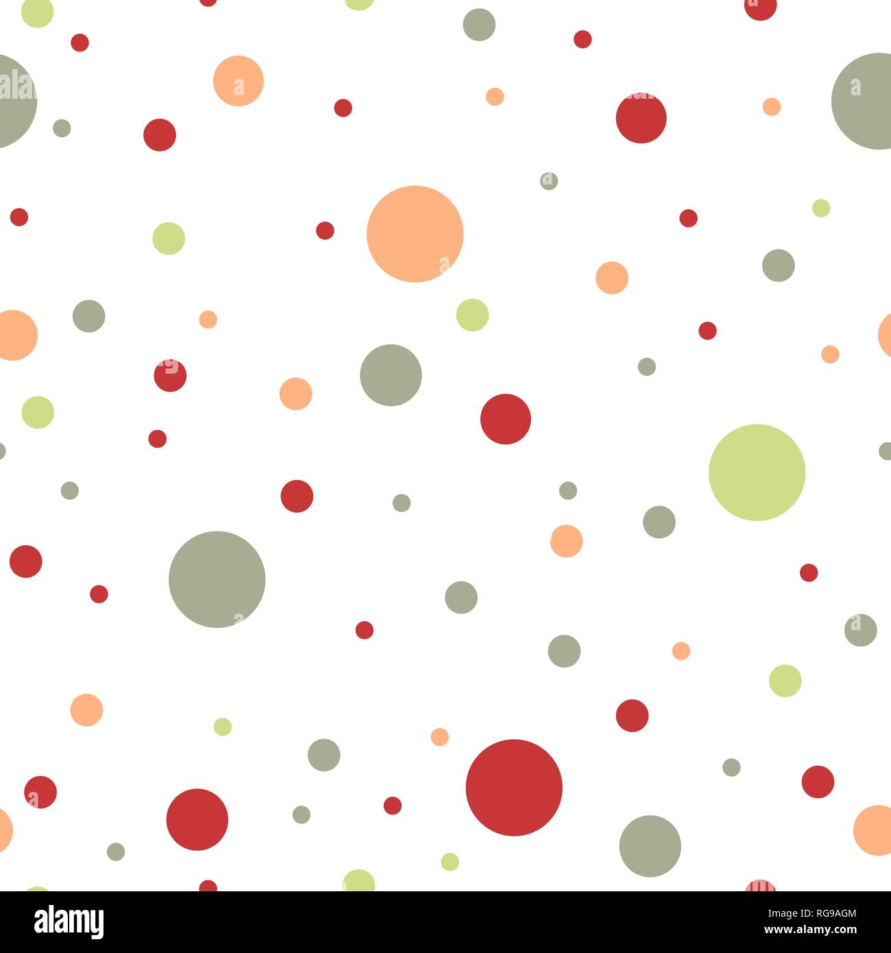 Spotted texture - seamless polka dot circles vector background Stock ...
