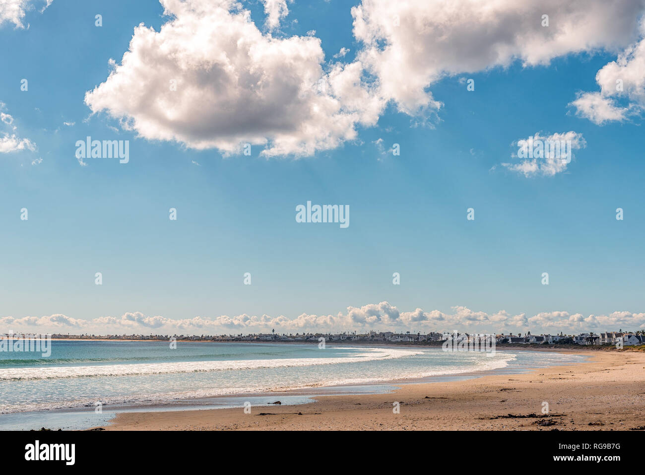 ST HELENA BAY, SOUTH AFRICA, AUGUST 21, 2018: A beach scene in ...