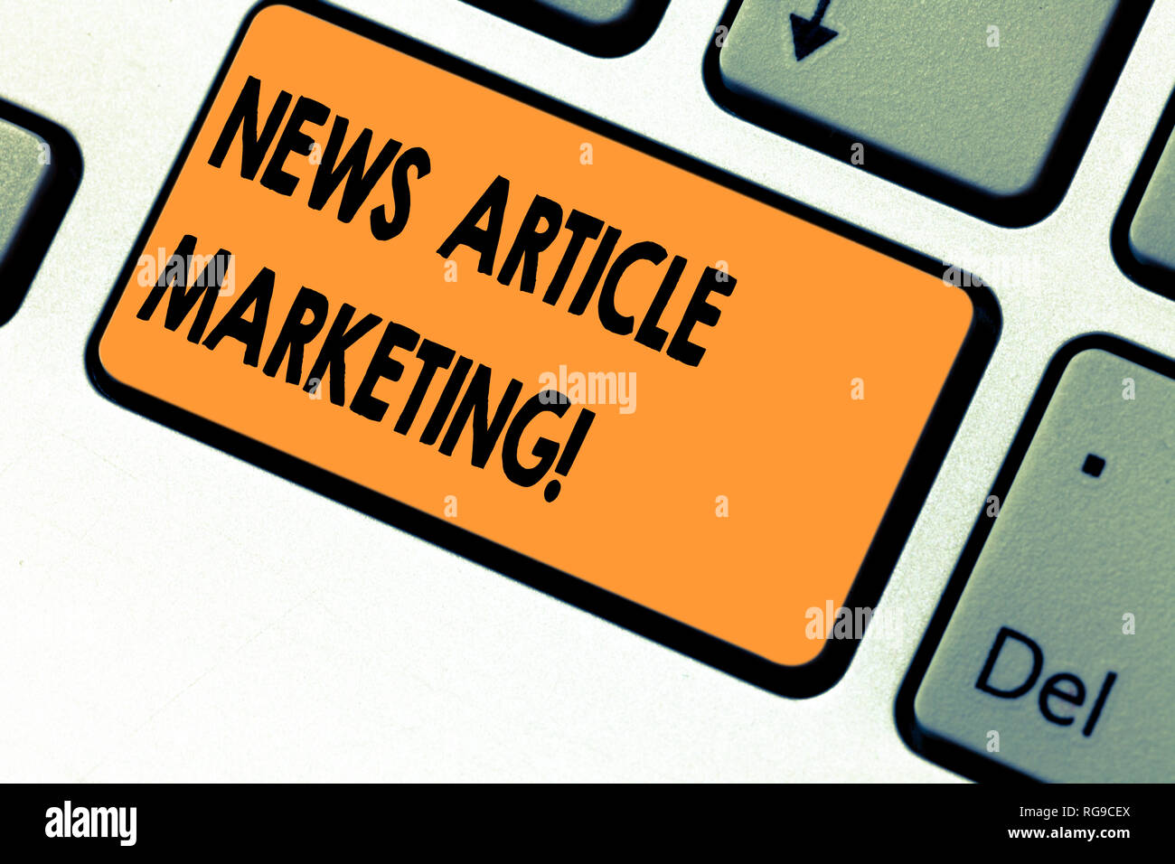 Text sign showing News Article Marketing. Conceptual photo Write and ...