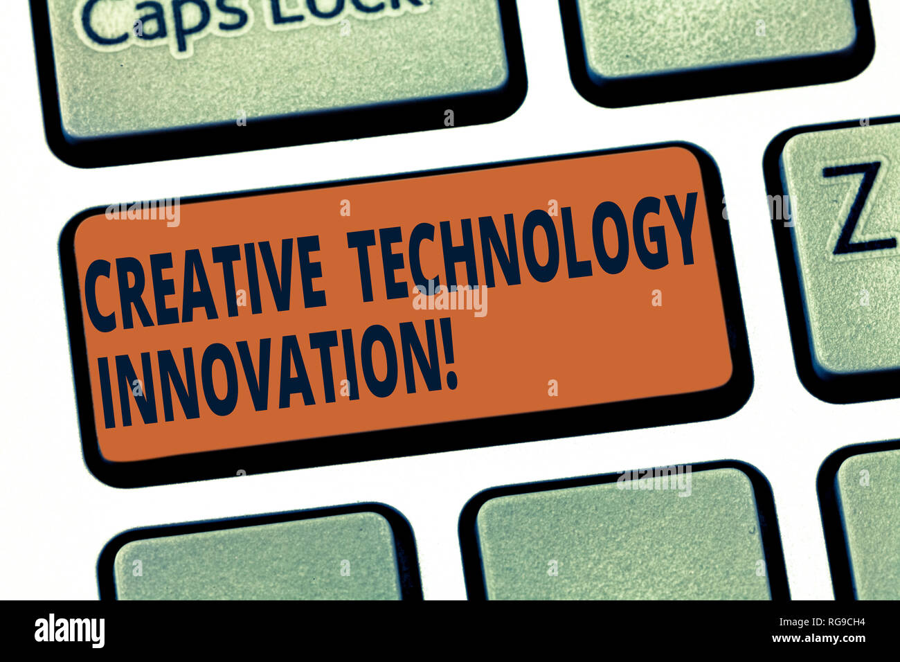 Handwriting text Creative Technology Innovation. Concept meaning ...