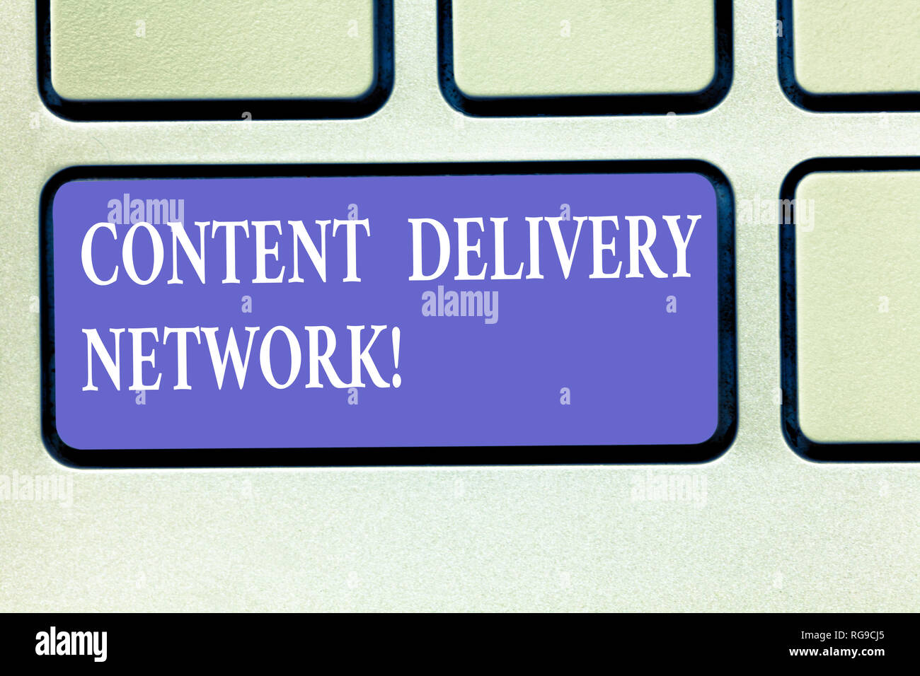 Text sign showing Content Delivery Network. Conceptual photo Geographically dispersed network of ...