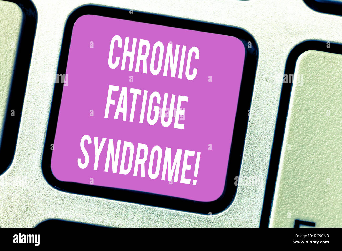 Handwriting text Chronic Fatigue Syndrome. Concept meaning debilitating ...