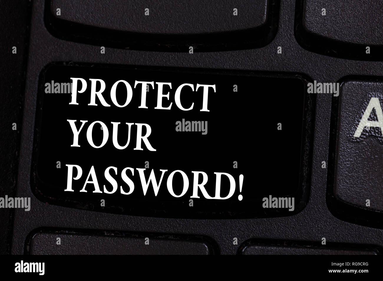 Writing Note Showing Protect Your Password Business Photo Showcasing Protects Information